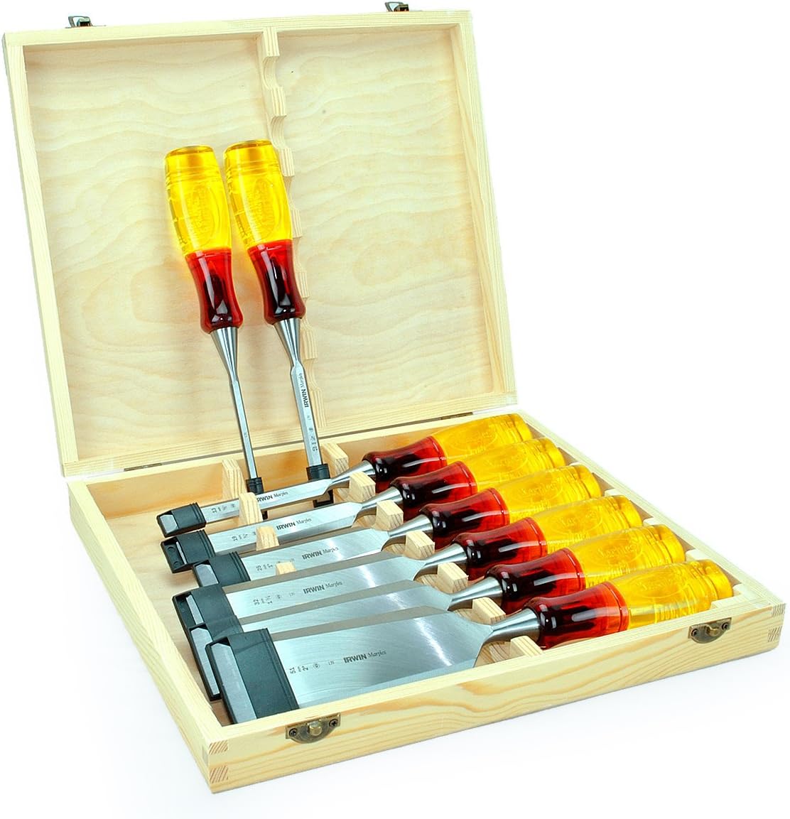 Irwin Marples MAR373S8 Splitproof B/E Chisel (Set of 8) : Amazon.co.uk ...