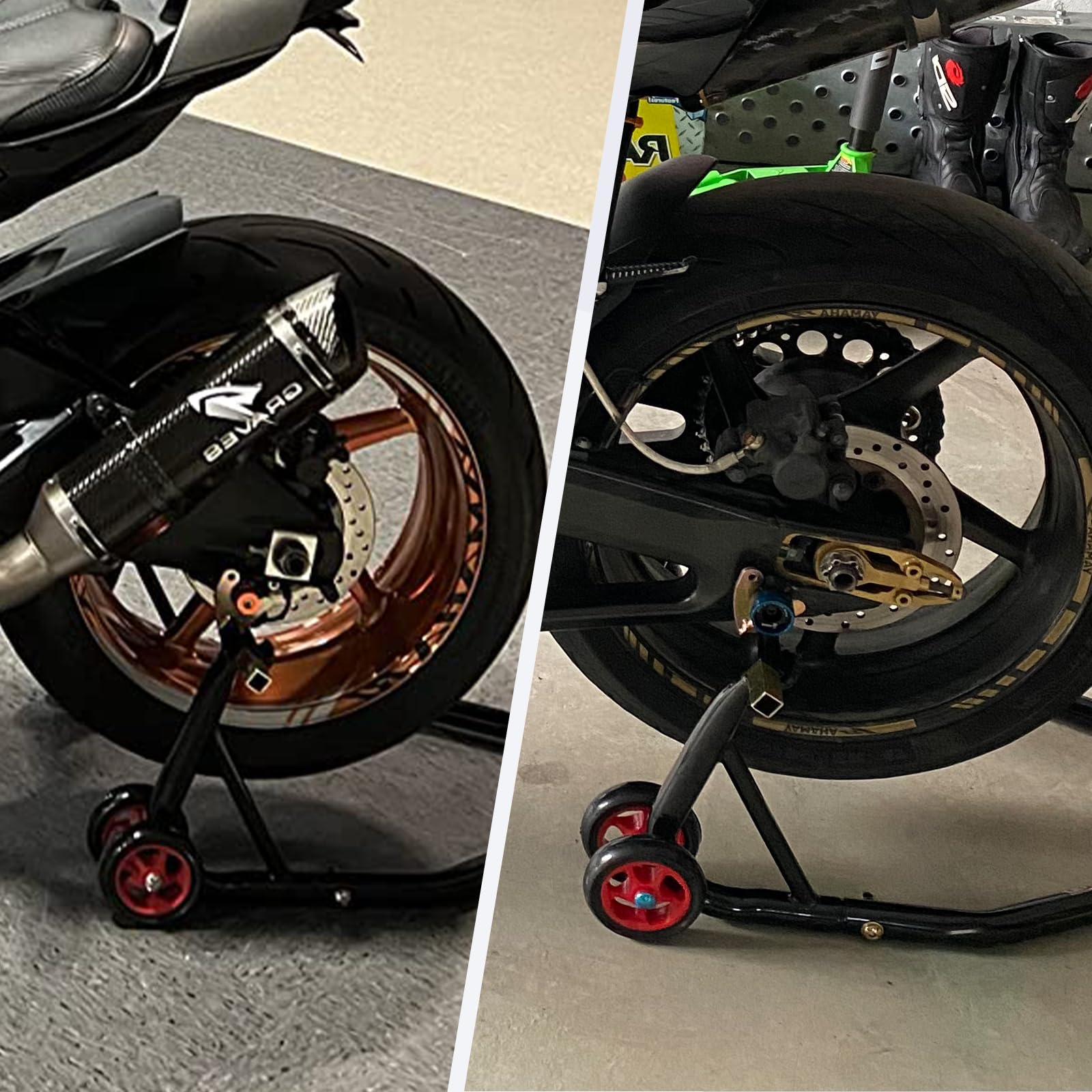 Snapklik.com : MOTO4U Motorcycle Sports Bike Stand - Rear Wheel ...