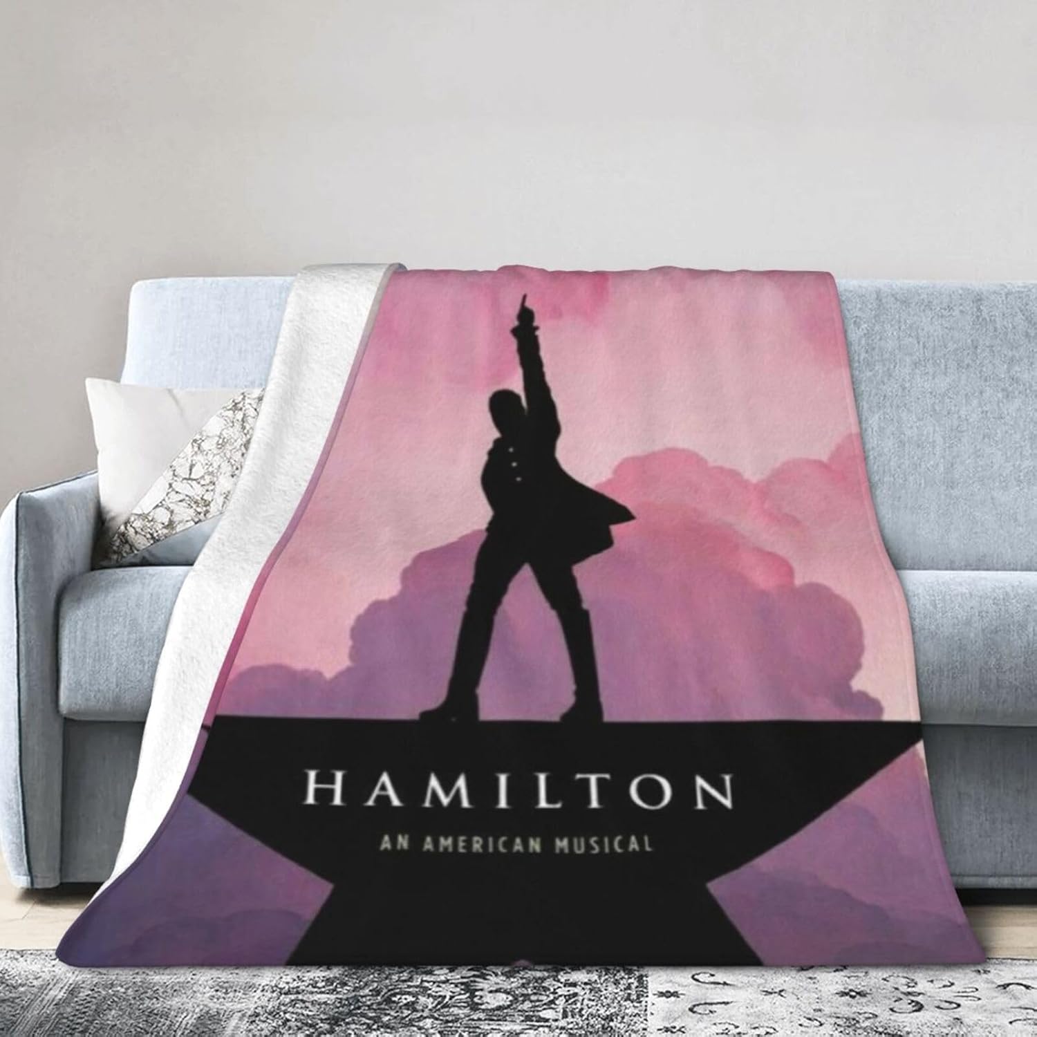Amazon.com: VEAEF Hamilton Girls Blanket Adult Kids Pink Musical ...