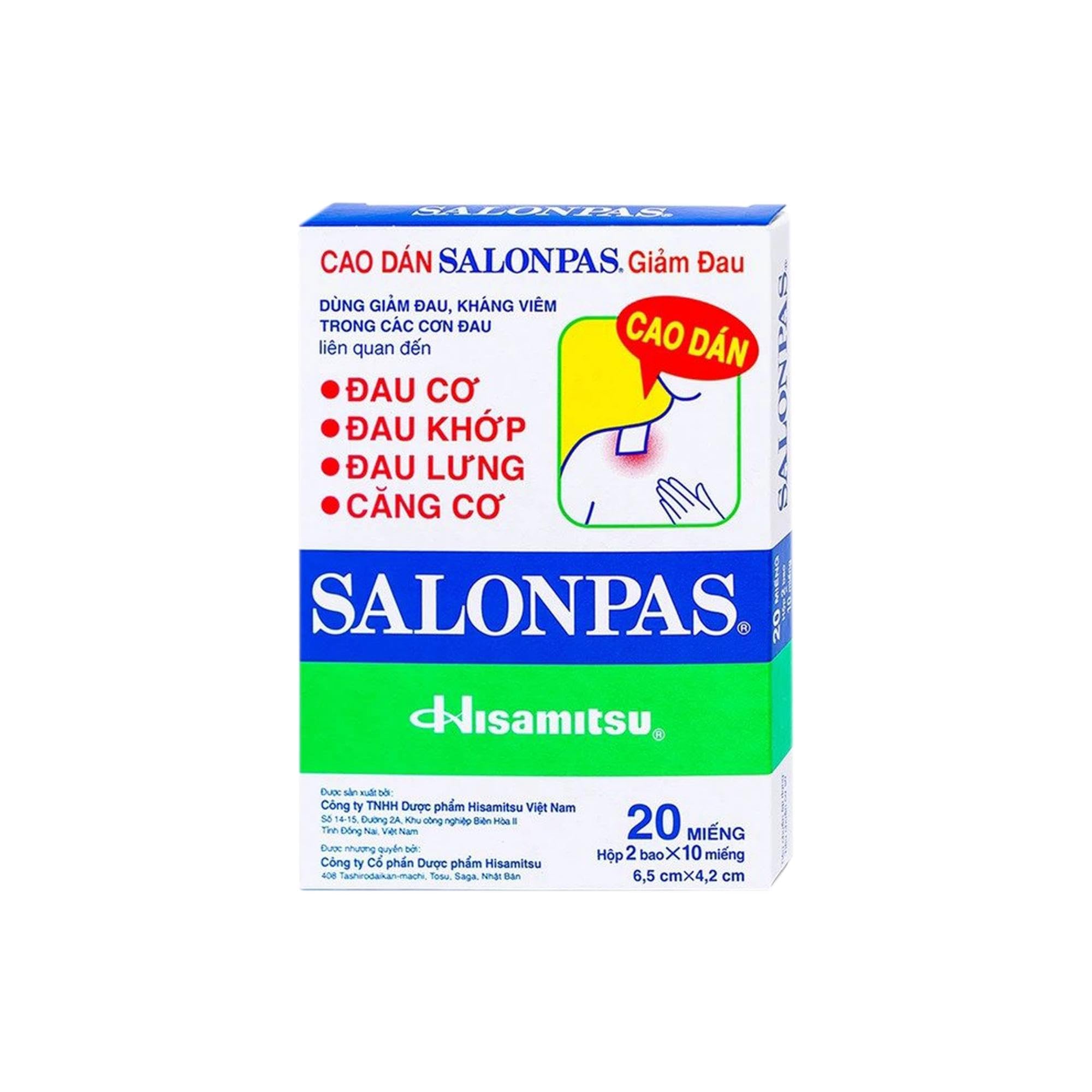 Hisamitsu Salonpas Heat Patch Herbal Menthol Self Adhesive Medical ...