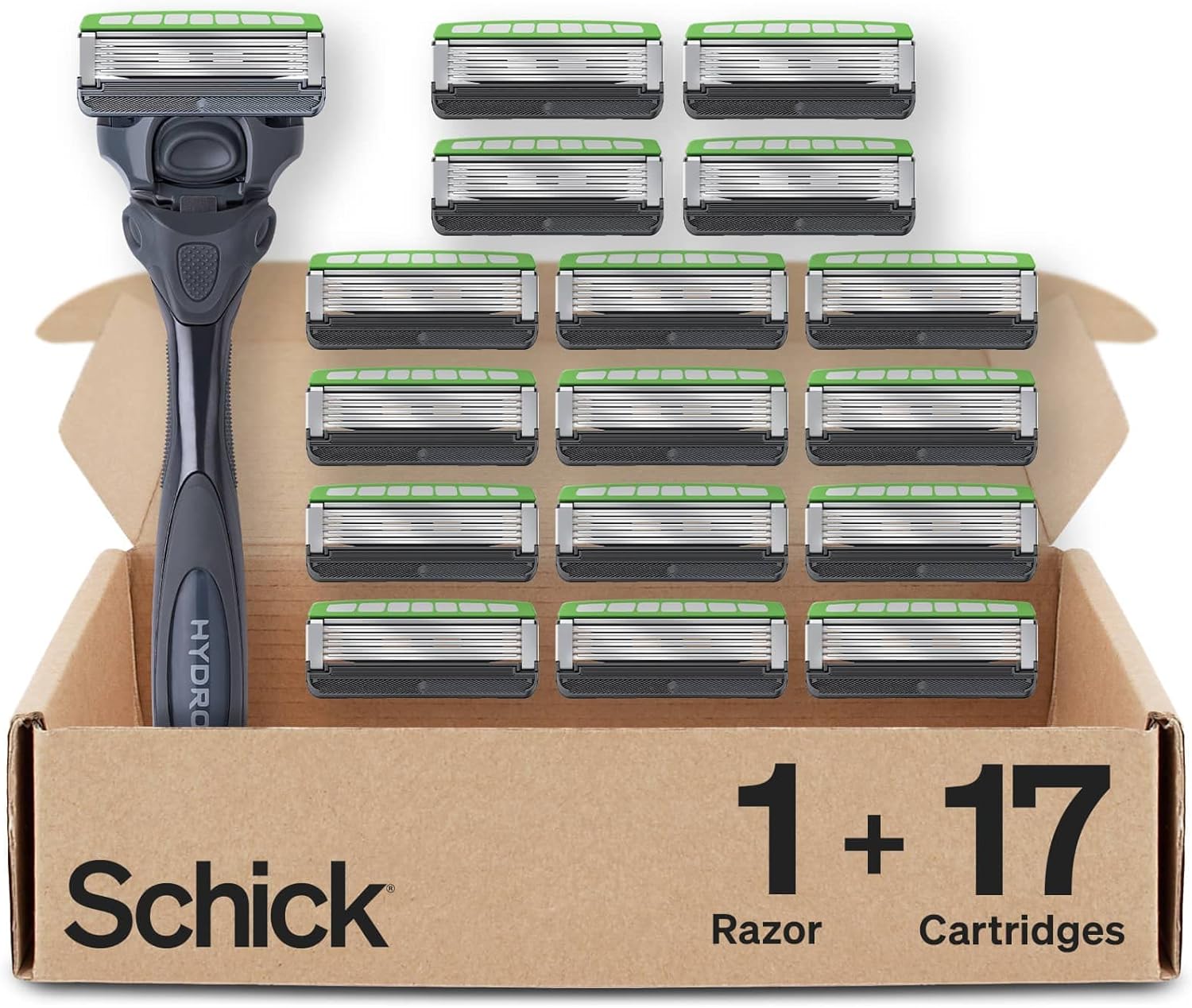 Schick Hydro 5 Sense Sensitve Razors for Men With 1 Razor Handle and 17 ...