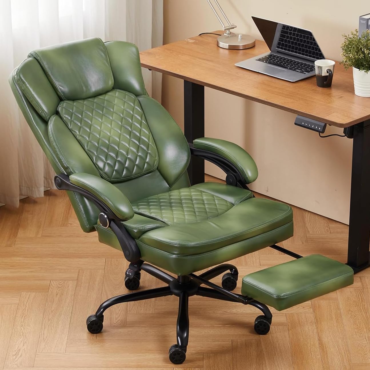 Amazon.com: StudioBay Reclining Office Chair with Footrest, Executive ...