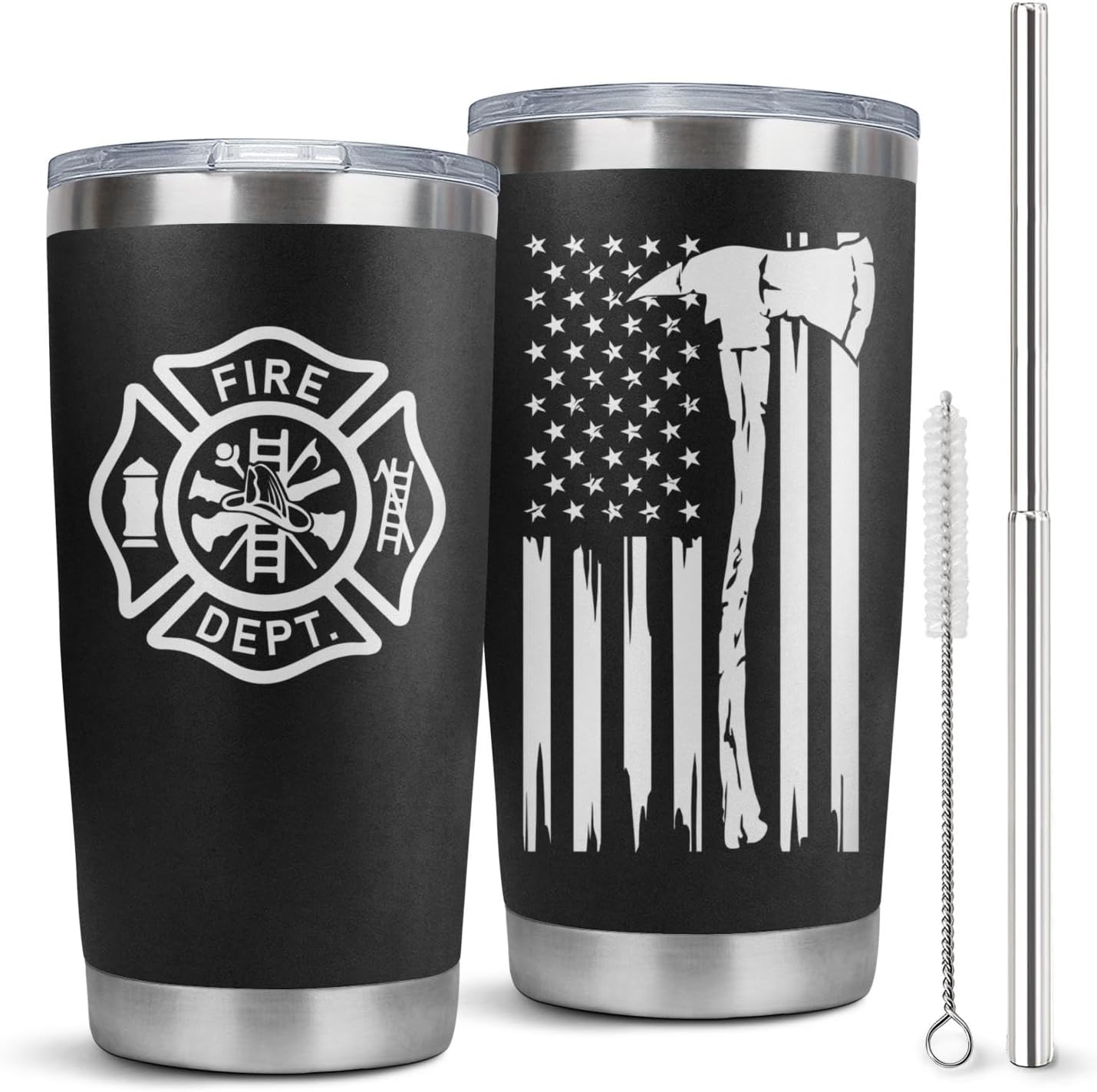 Amazon.com | NewYT Firefighter Gifts for Men - Stainless Steel ...