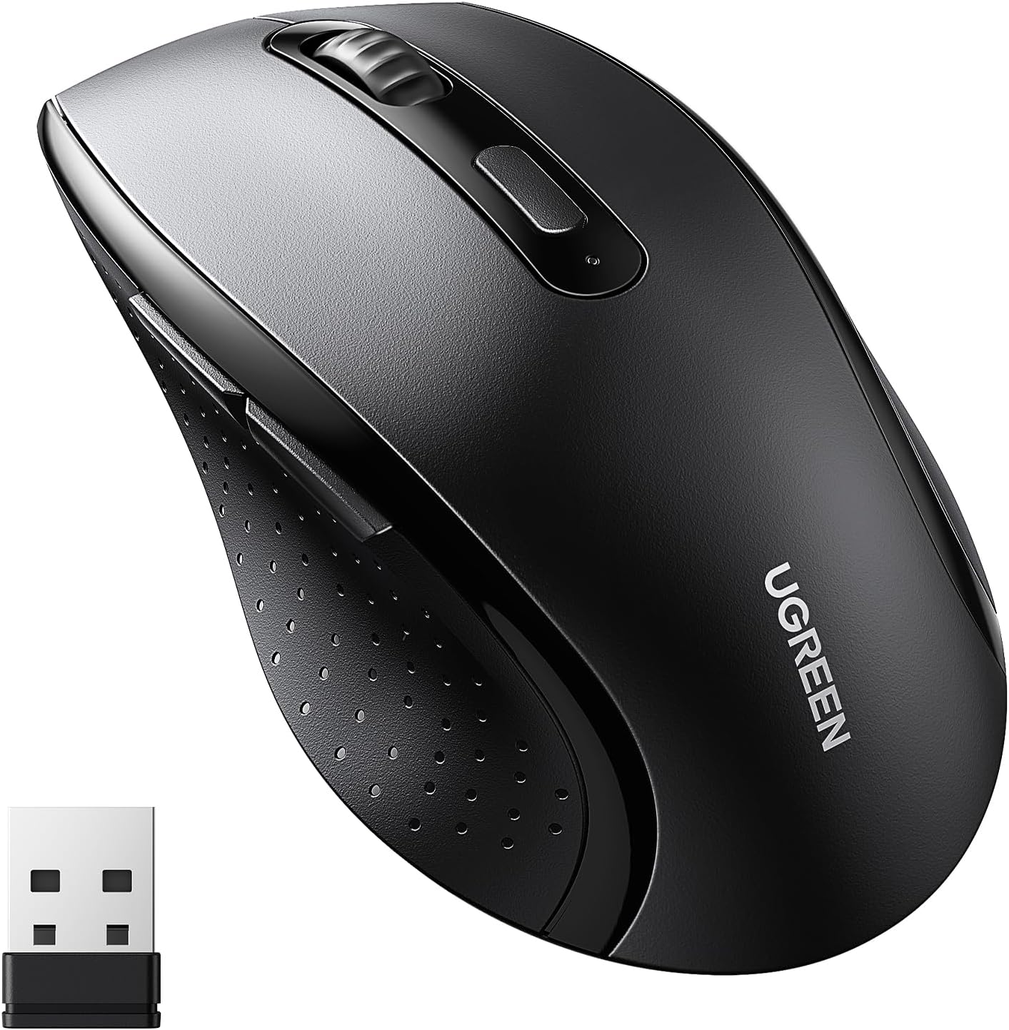 UGREEN Wireless Ergonomic Mouse, 2.4G USB, 1600 DPI Optical Tracking ...