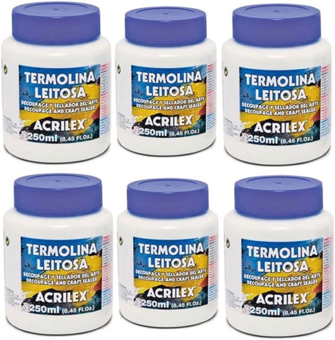 Kit com 6 unidades de Termolina Leitosa 250ml para impermeabilizar ...