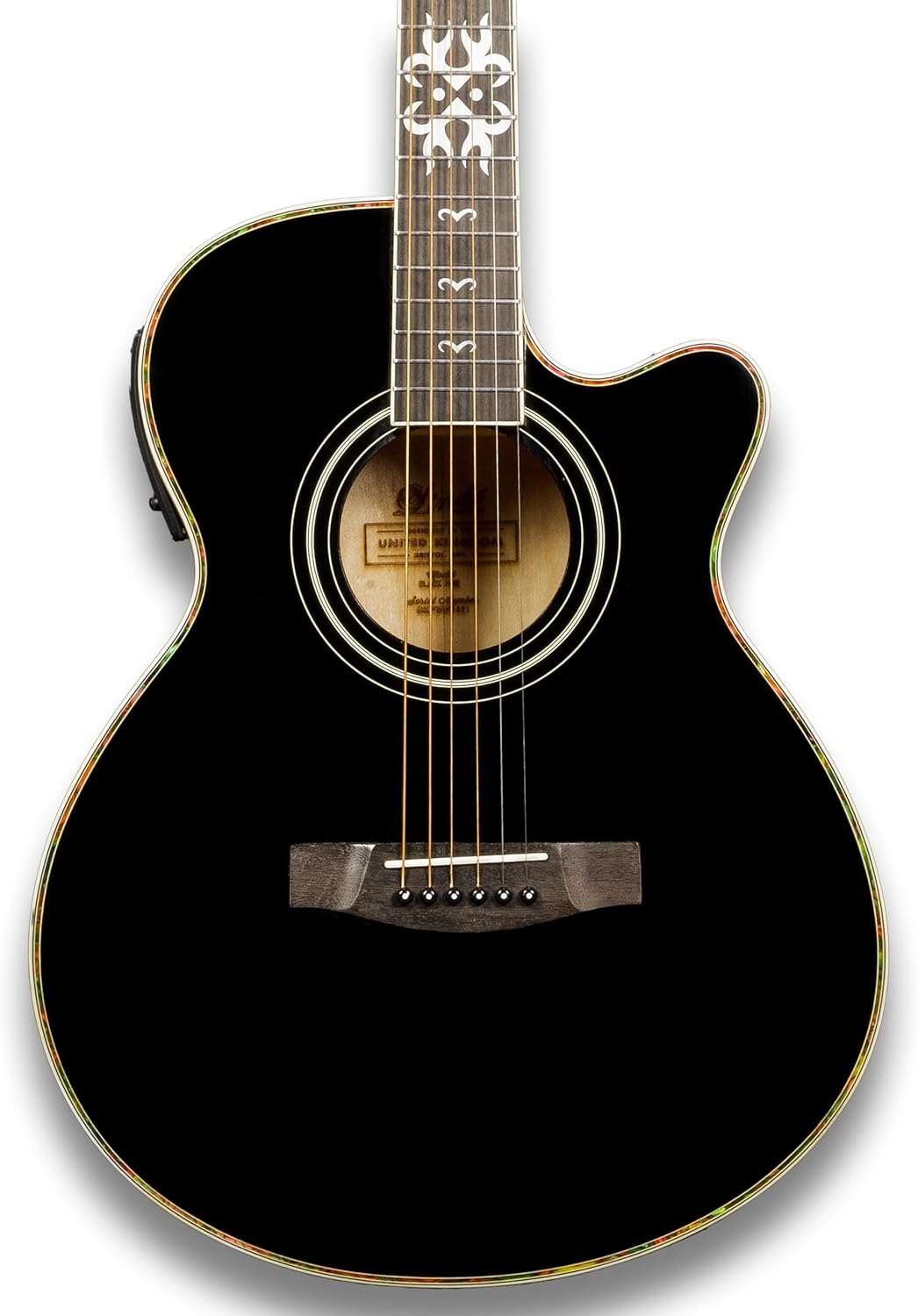 Lindo Gitarren LDG-BF-BK - Guitarra electroacústica, color negro ...