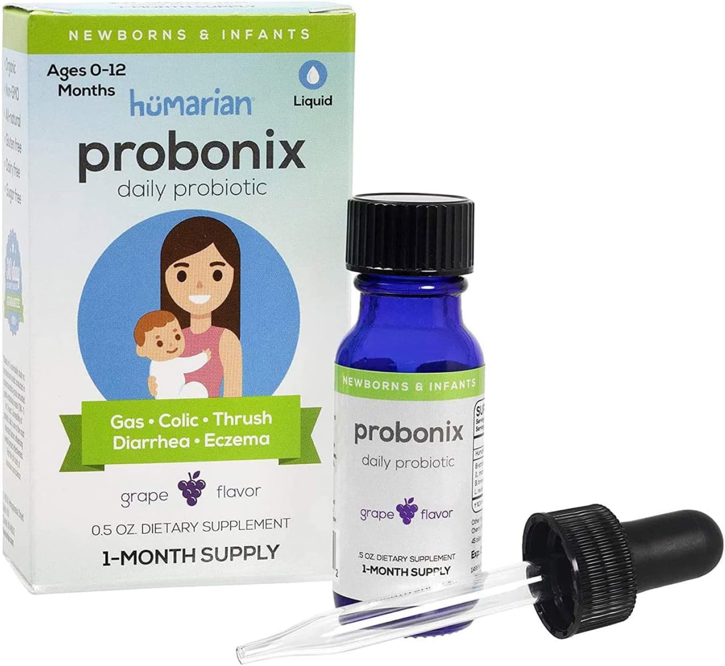 Amazon.com: Probonix Probiotics for Babies, Organic, Non-GMO Liquid ...