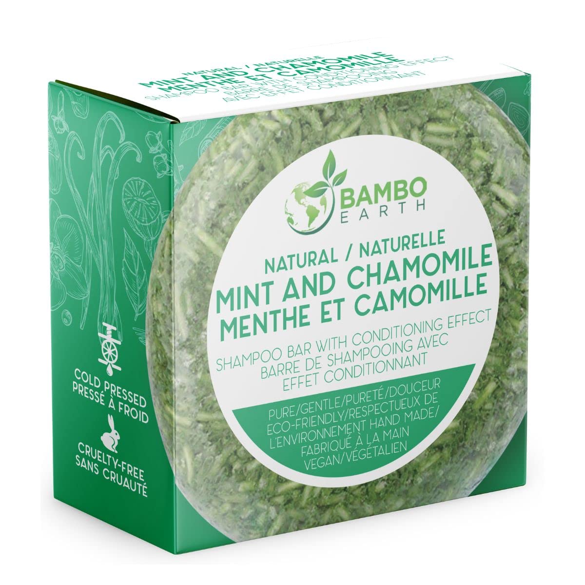 Amazon.com : Solid Shampoo Bar And Conditioner Effect Hair Soap – 100% ...