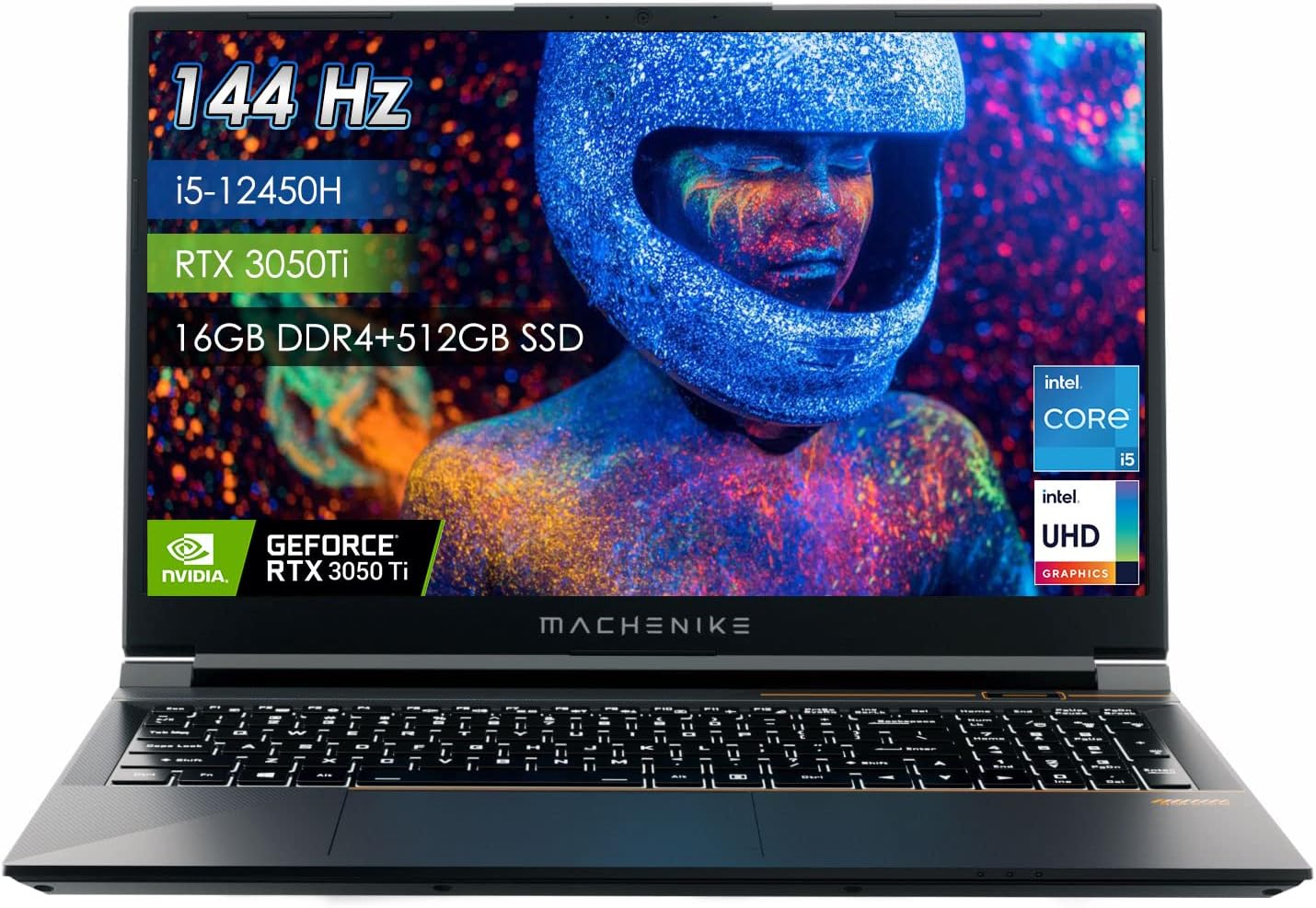 MACHENIKE Gaming Laptop S15, Intel Core i5-12450H 12th Gen, NVIDIA ...