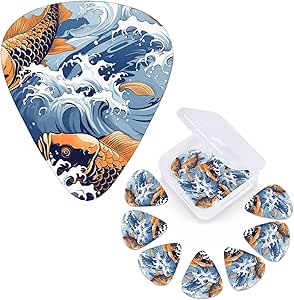 Amazon.com: Guitar Picks 6 Pcs Guitar Plectrums with Storage Box 3 ...