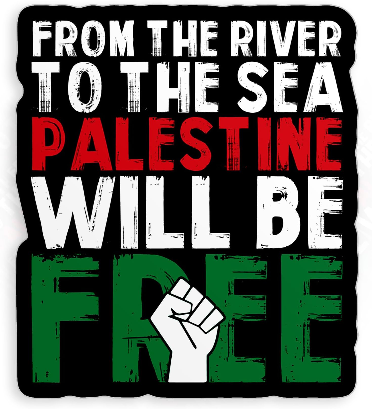 Amazon.com: from The River to Sea Palestine Sticker Free Palestine Flag ...