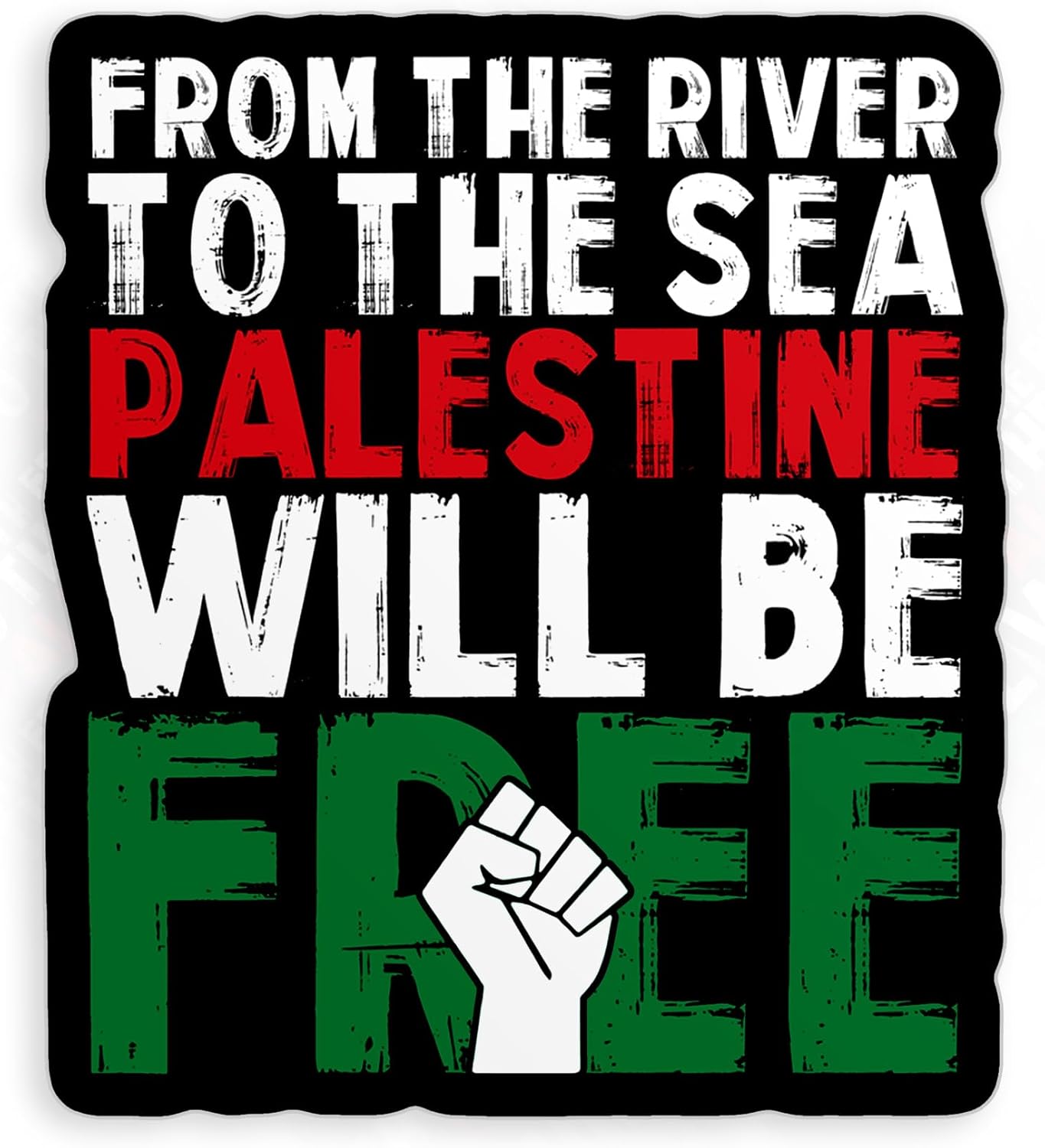 Amazon.com: from The River to Sea Palestine Sticker Free Palestine Flag ...