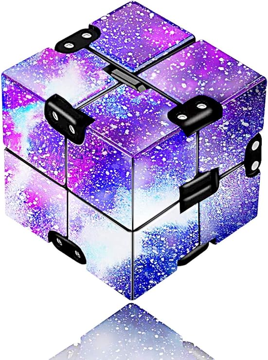 Amazon.com: Yomiie Infinity Cube Fidget , Finger Fidget for Adults ...