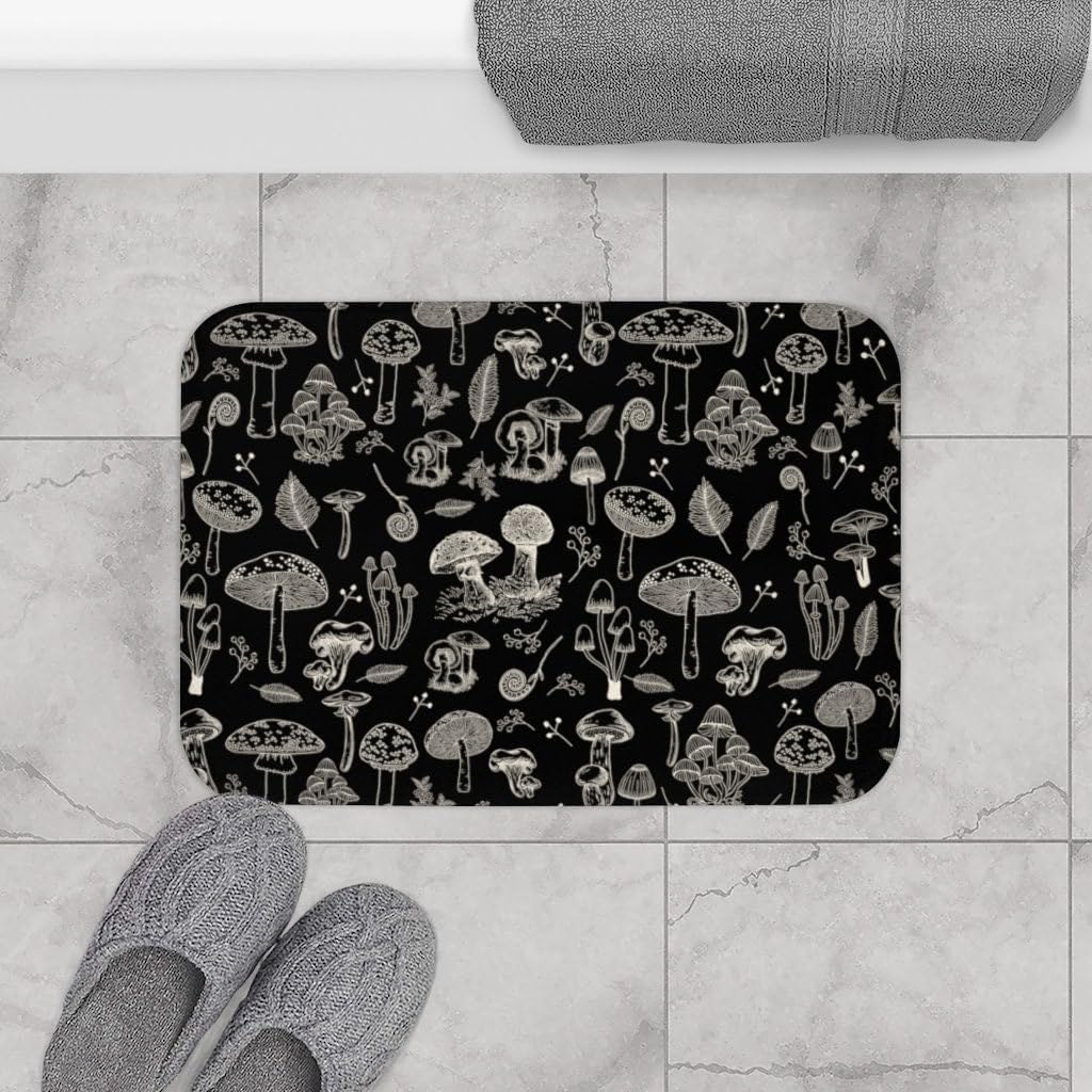 Mushroom Bath Mat | cottagecore Bath | Cottagecore Decor | Mushroom ...