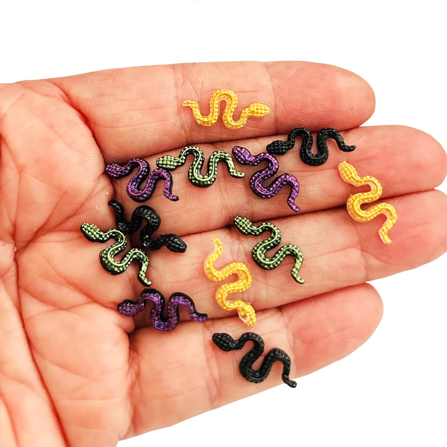 Amazon.com: Miniature Snakes, Tiny Resin Snakes, Dollhouse Mini Snakes ...
