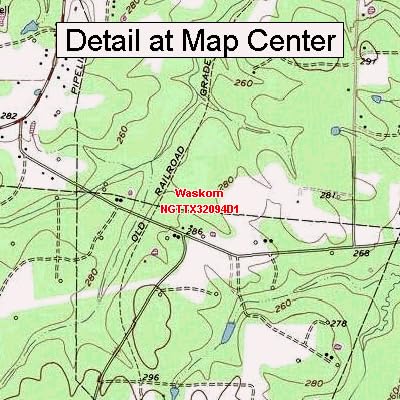 Amazon.com : USGS Topographic Quadrangle Map - Waskom, Texas (Folded ...
