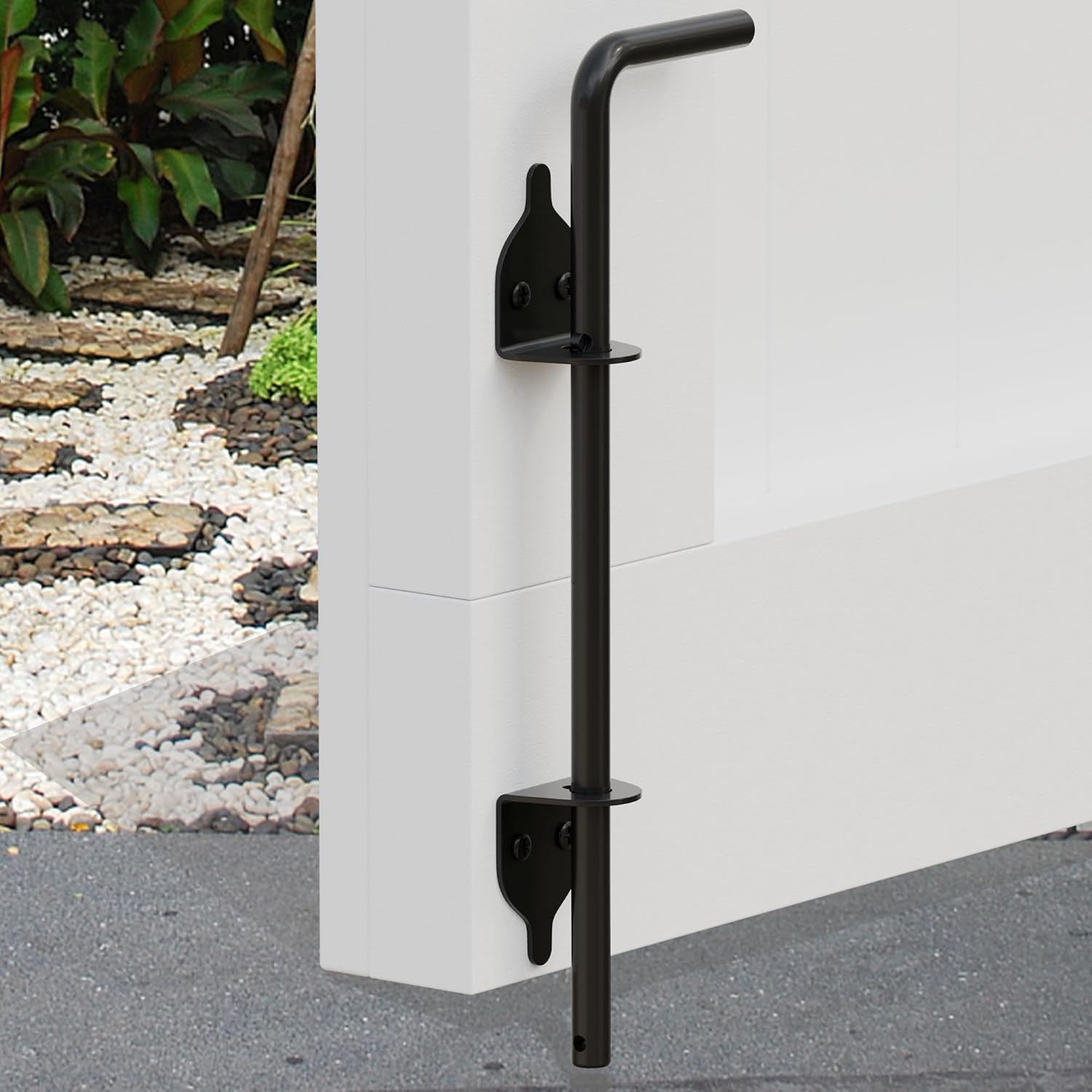 12 Inch Heavy Duty Cane Bolt Gate Drop Rod, Wrought Iron Gate Latch for ...