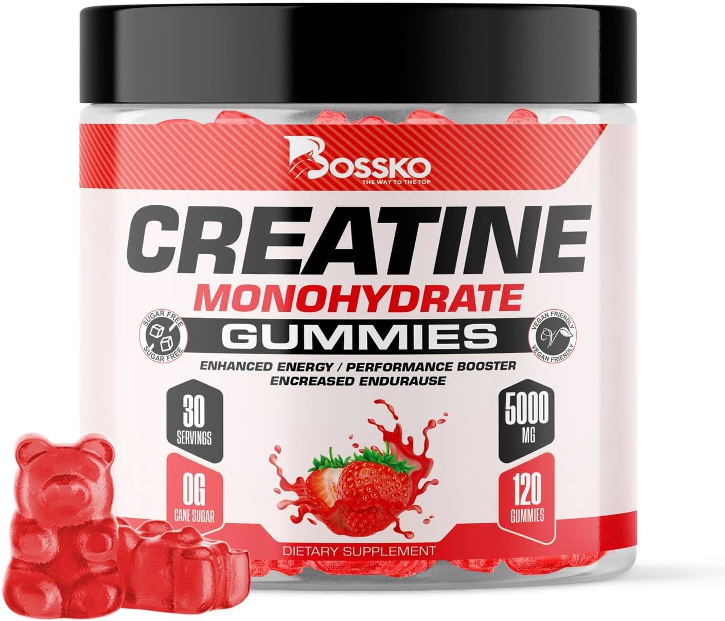 Amazon.com: Creatine Monohydrate Gummies 5g for Men & Women 120 Gummies ...