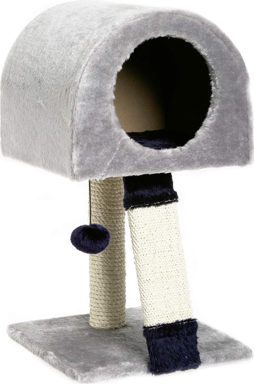 Karlie Tiny Tabby IV Scratching Tree, 30 x 32 x 55 cm, Grey – BigaMart