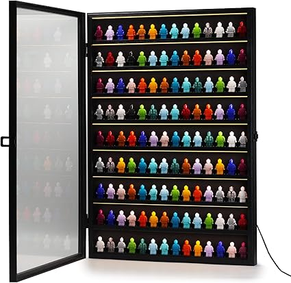 Amazon.com: SIXPOINTS LED Minifigures Display Case-Wall Mount Miniature ...