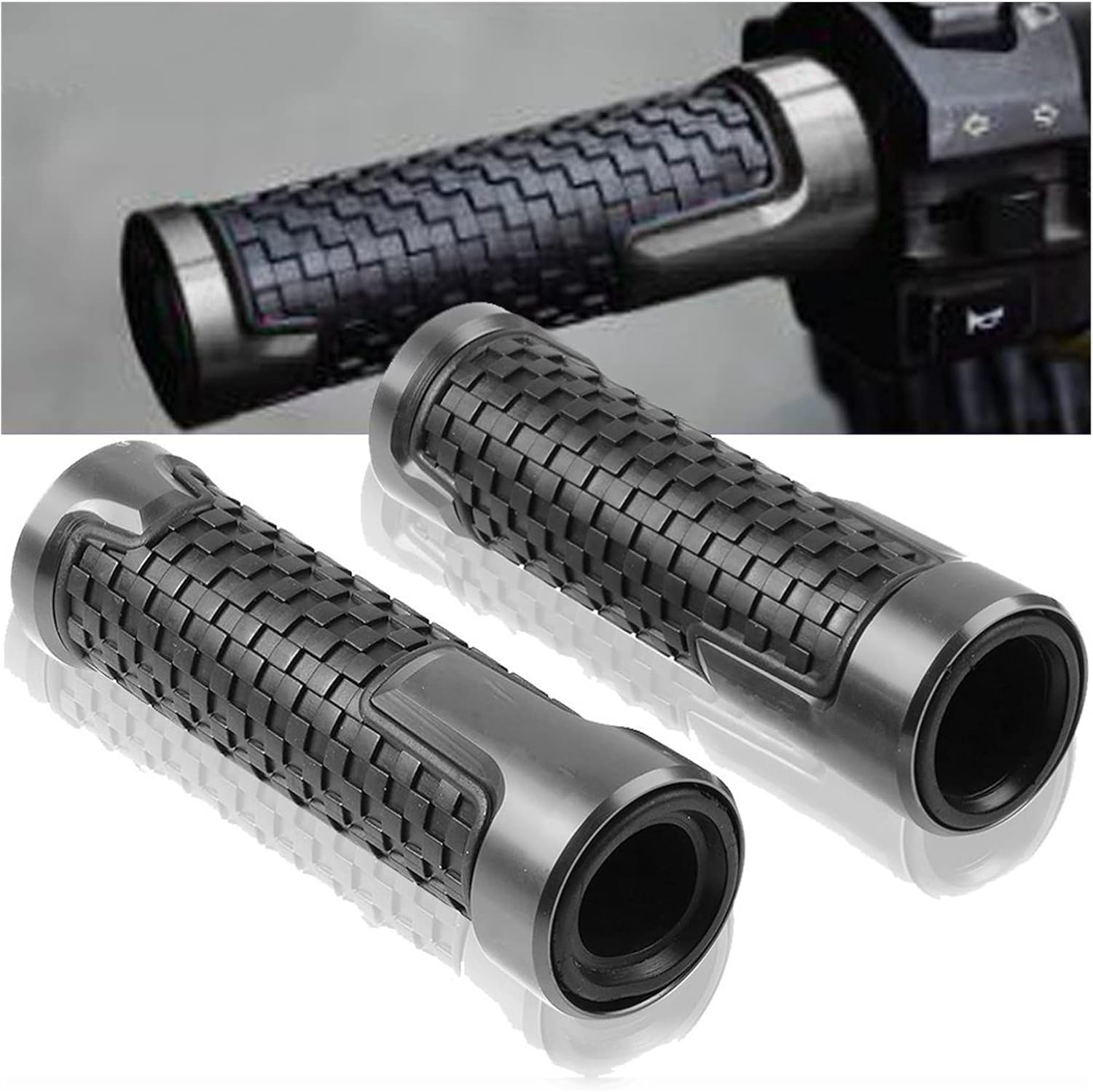 Motorcycle Rubber Handle Bar Handlebars for Suzuki GSXR 600 750 1000 ...