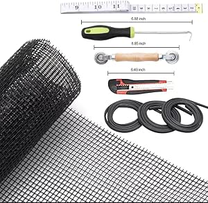 Window Screen Repair Kit,Replacement Mesh for Sliding Door & Window ...