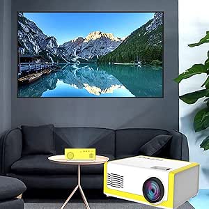 Amazon.com: Portable Mini LED Projector 4k, Private Home Theater Video ...