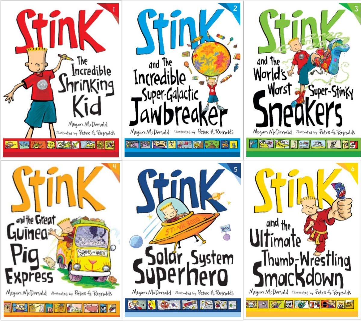 Stink 6 Book Set: Incredible Shrinking Kid / Super-galactic Jawbreaker ...