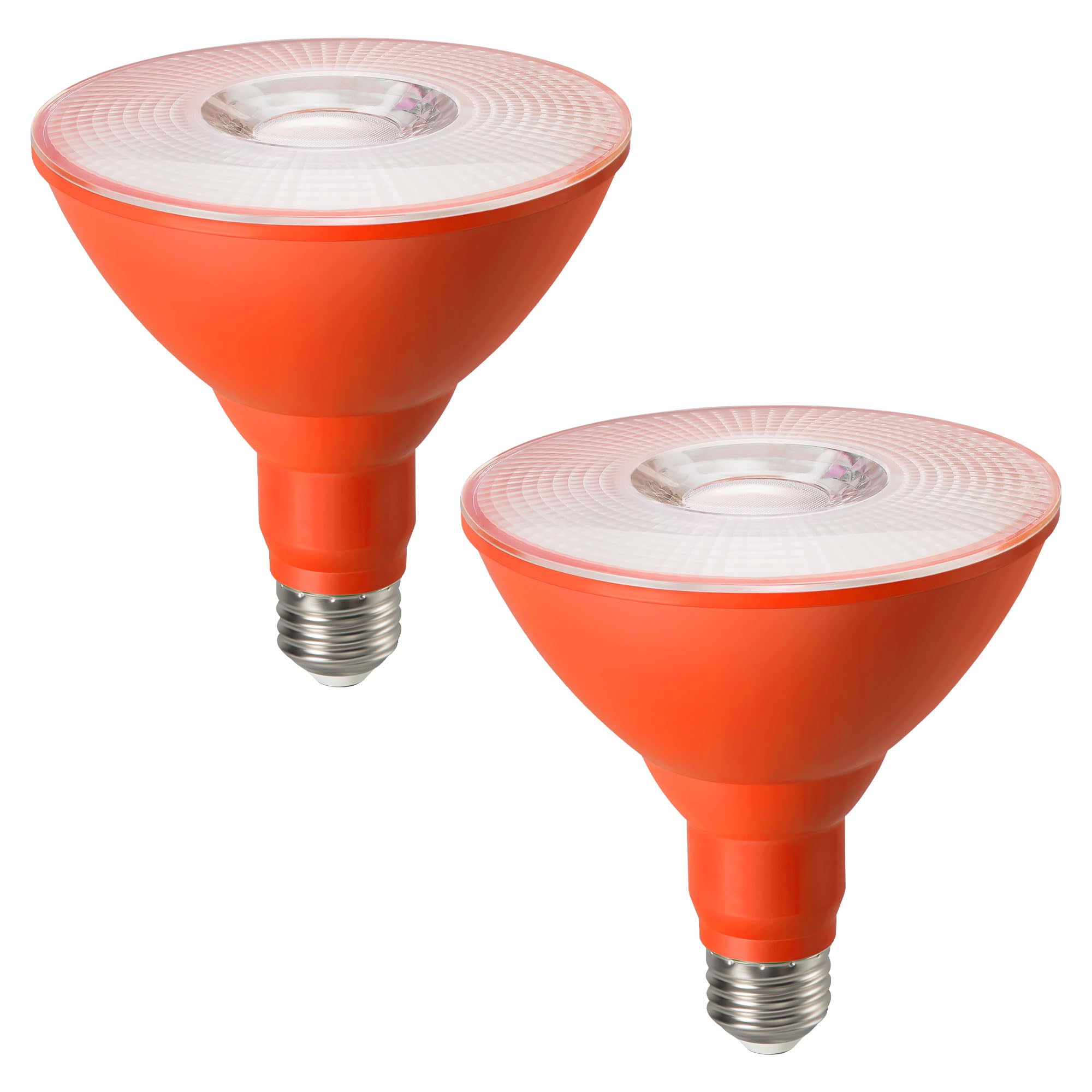 EDISHINE PAR38 Orange LED Flood Light Bulbs Outdoor, Dimmable Orange ...