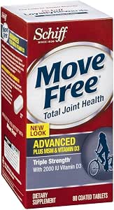Amazon.com: Schiff Move Free Advanced , Triple Strength Plus MSM y ...