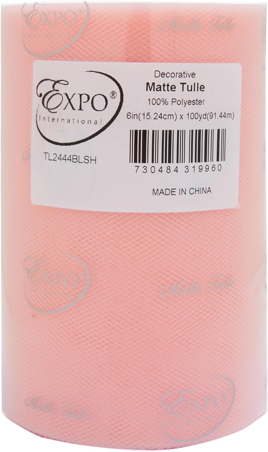 Amazon.com: Expo International Decorative Matte Tulle, Roll/Spool of 6 ...