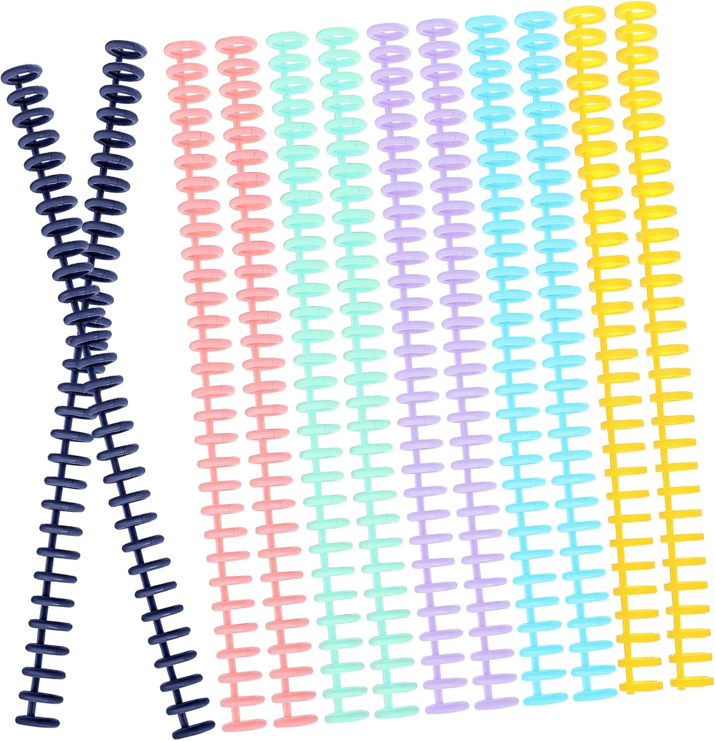 Amazon.com : TEHAUX 12pcs Binding Ring Binding Spines Binder ...