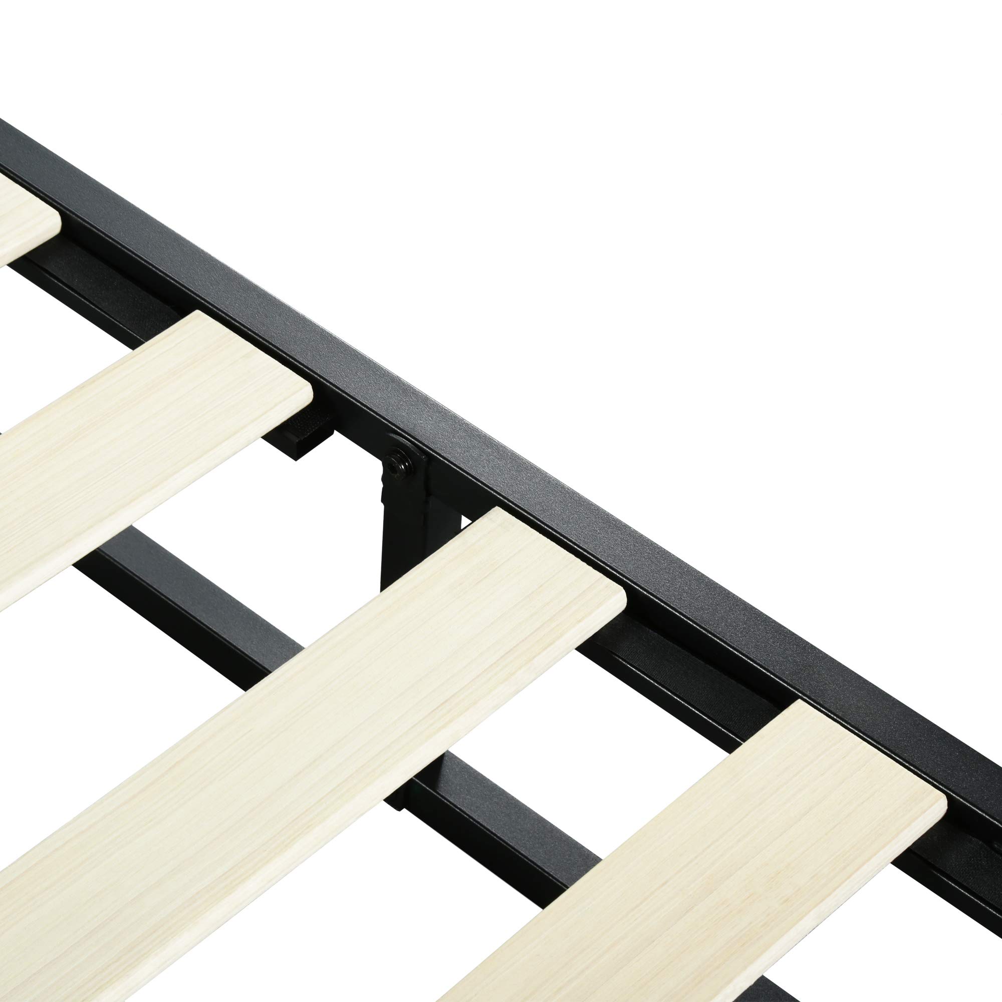 Olee Sleep 9 Inch Modern Metal Platform Bed Frame / Wooden Slats ...