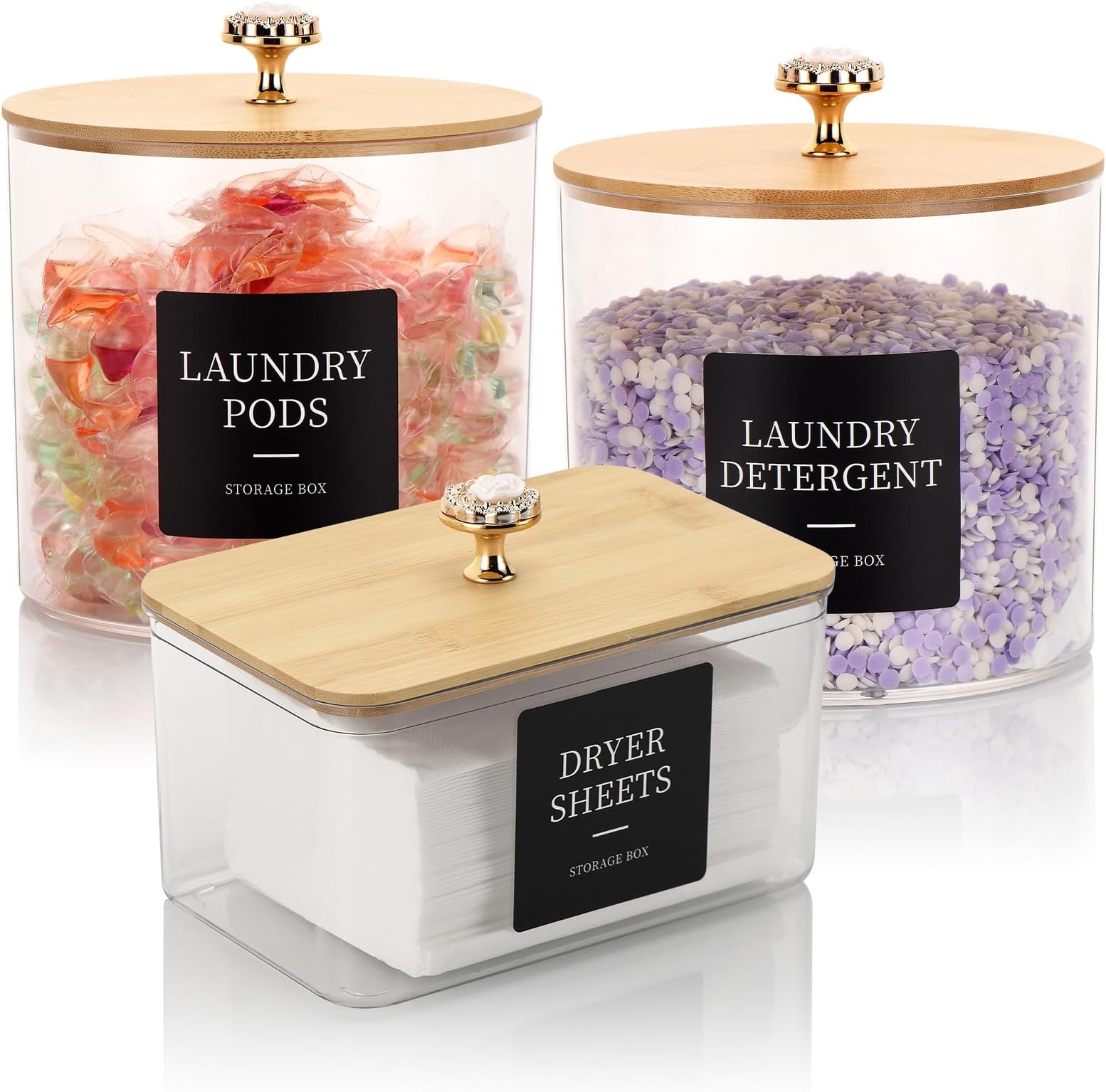 Amazon.com: Tbestmax 3 Pack Laundry Room Organization Storage ...