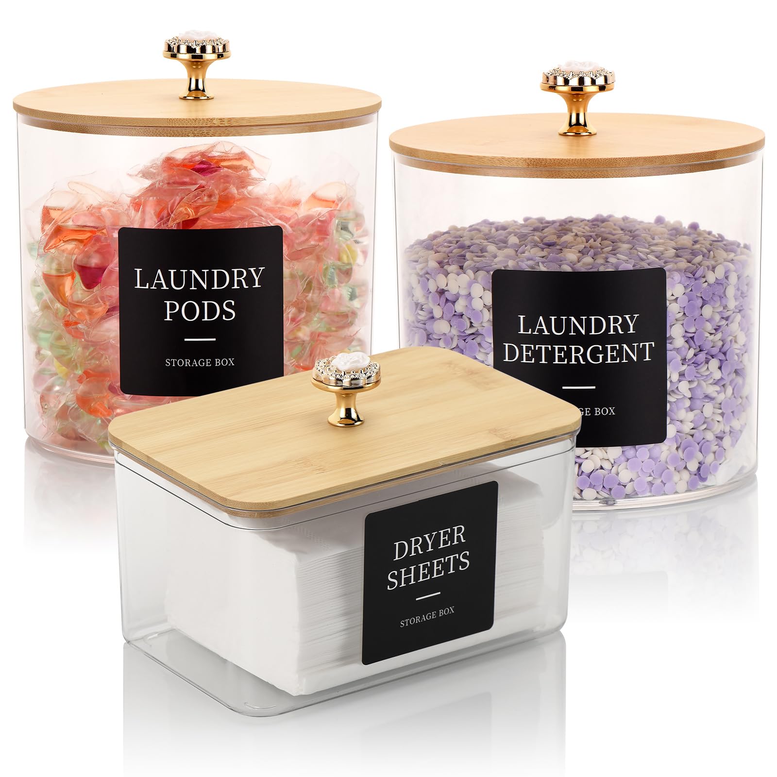 Amazon.com: Laundry Pods Detergent Container, Laundry Containers for ...