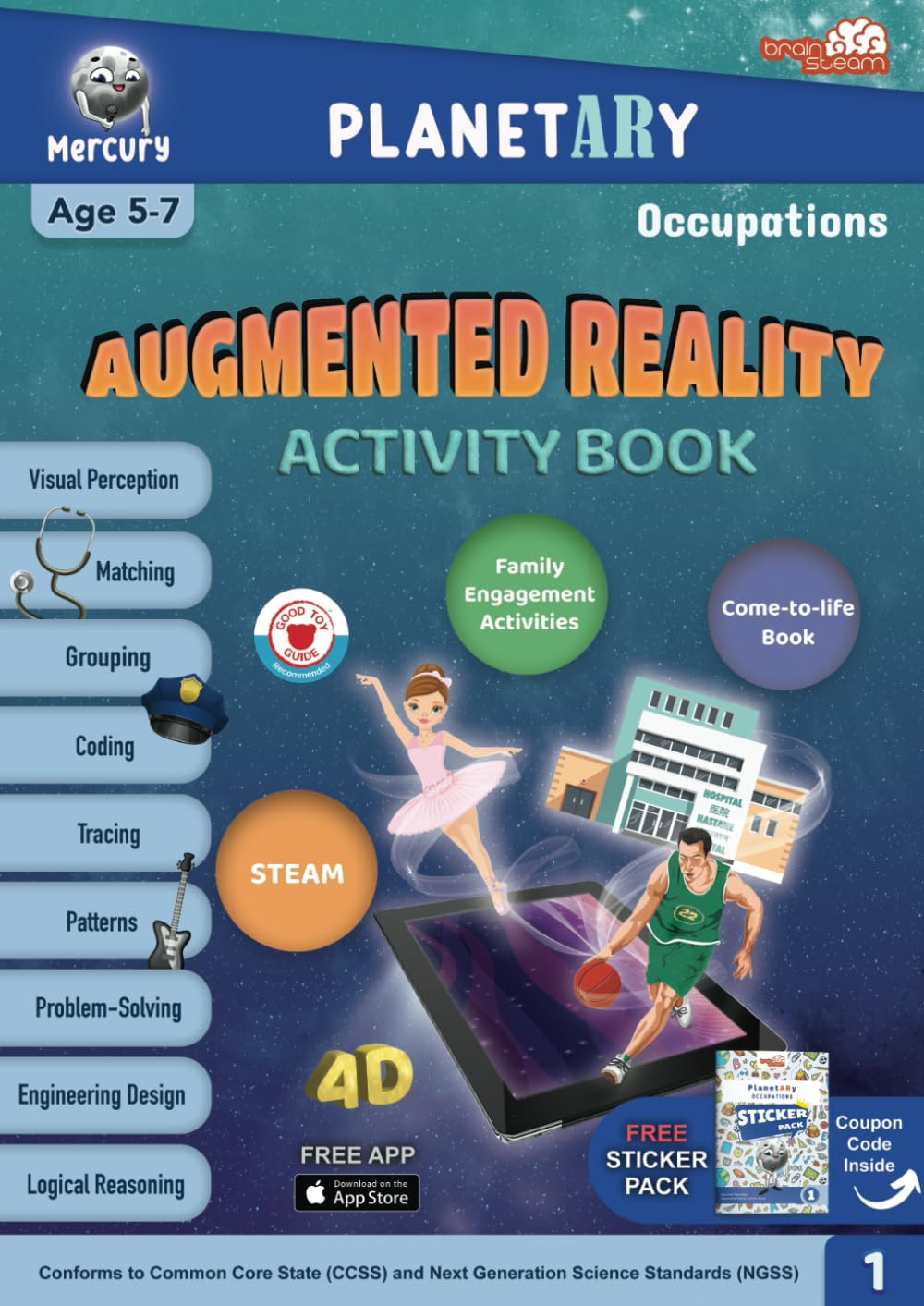 Amazon.com: Augmented Reality Activity Book: Occupations (planetARy ...