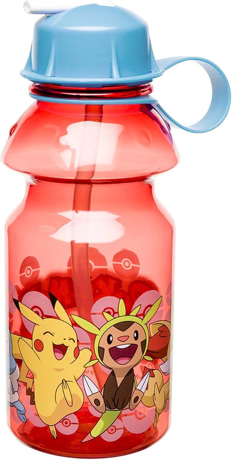 Amazon.com: Zak Designs Pokemon Water Bottles, 14 oz, Pikachu & Chespin ...