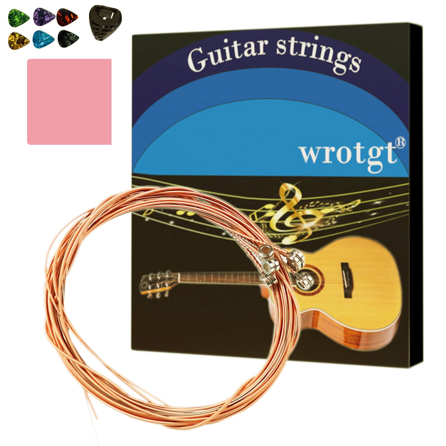 Amazon.com: Guitar Strings Phosphor Bronze Acoustic Guitar strings with ...
