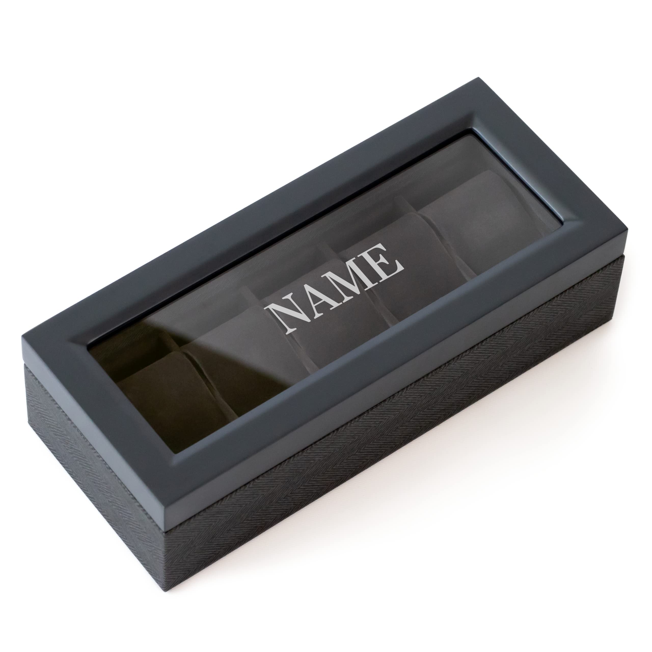 Snapklik.com : CASE ELEGANCE Monogrammed Two-Toned Herringbone And ...