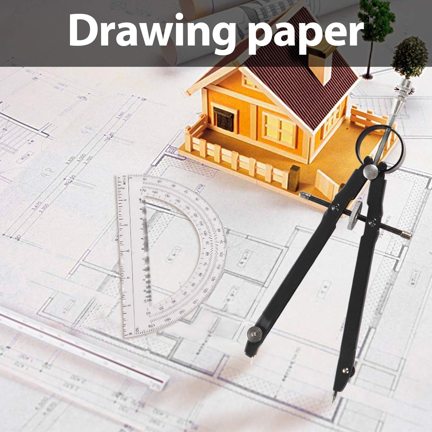 Buy Professional Precision Compass Set, Metal Spring Bow Compass with ...