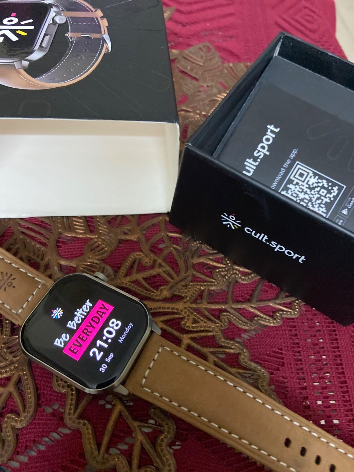 Cultsport Ace X Luxe 1.96" AMOLED Smartwatch, Live Cricket Score ...