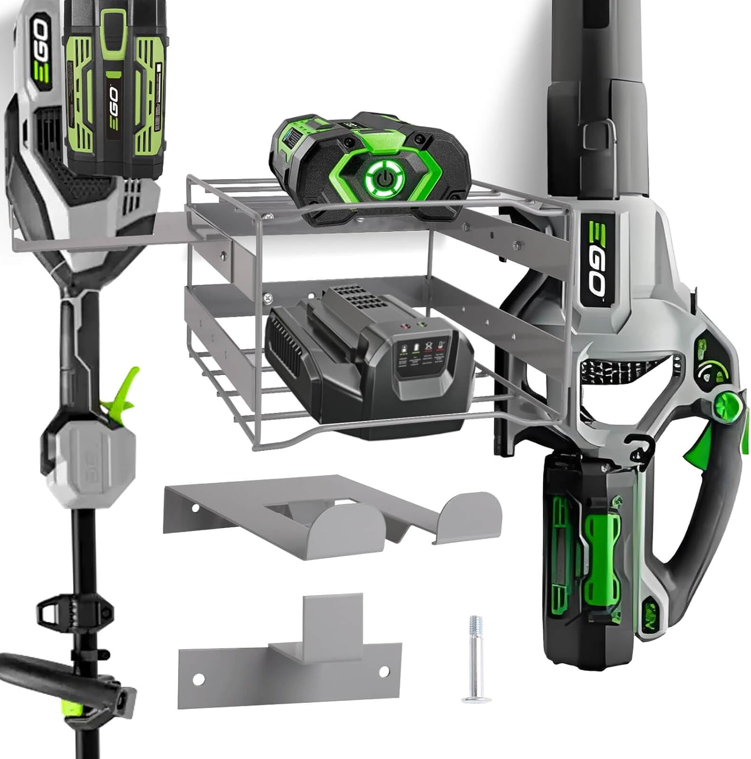 Amazon.com: Power Tool Organizer Wall Mount - Heavy Duty Weed Eater ...