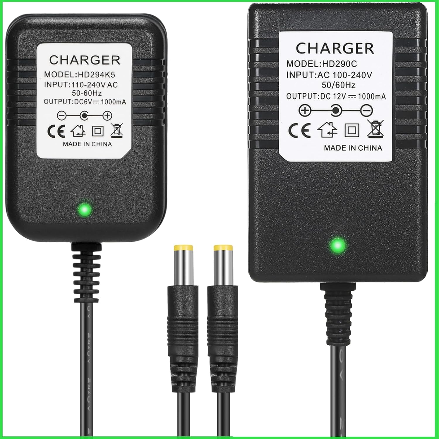 Amazon.com: 6V/12V Charger for Kidzone Bumper Car，6V for Flybar Bumper ...