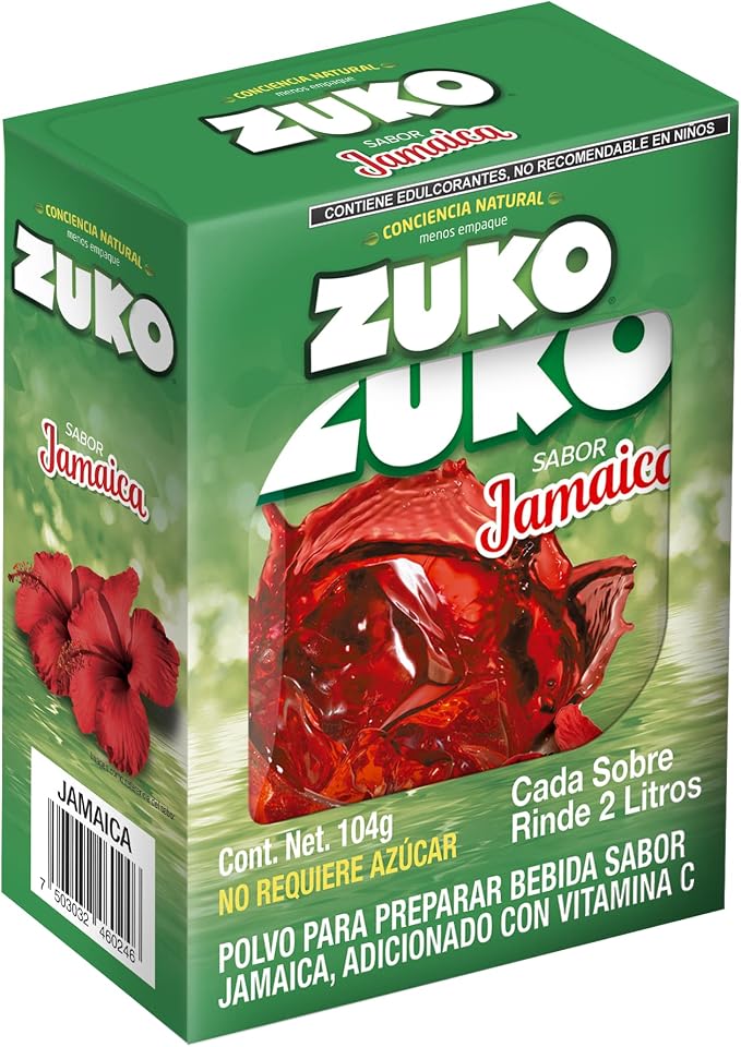 Zuko JAMAICA 8 sobres, cada uno rinde 2 litros : Amazon.com.mx ...