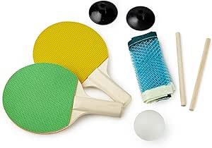Amazon.com: NPW Table Top Tennis Game Set, Glow in The Dark : Sports ...