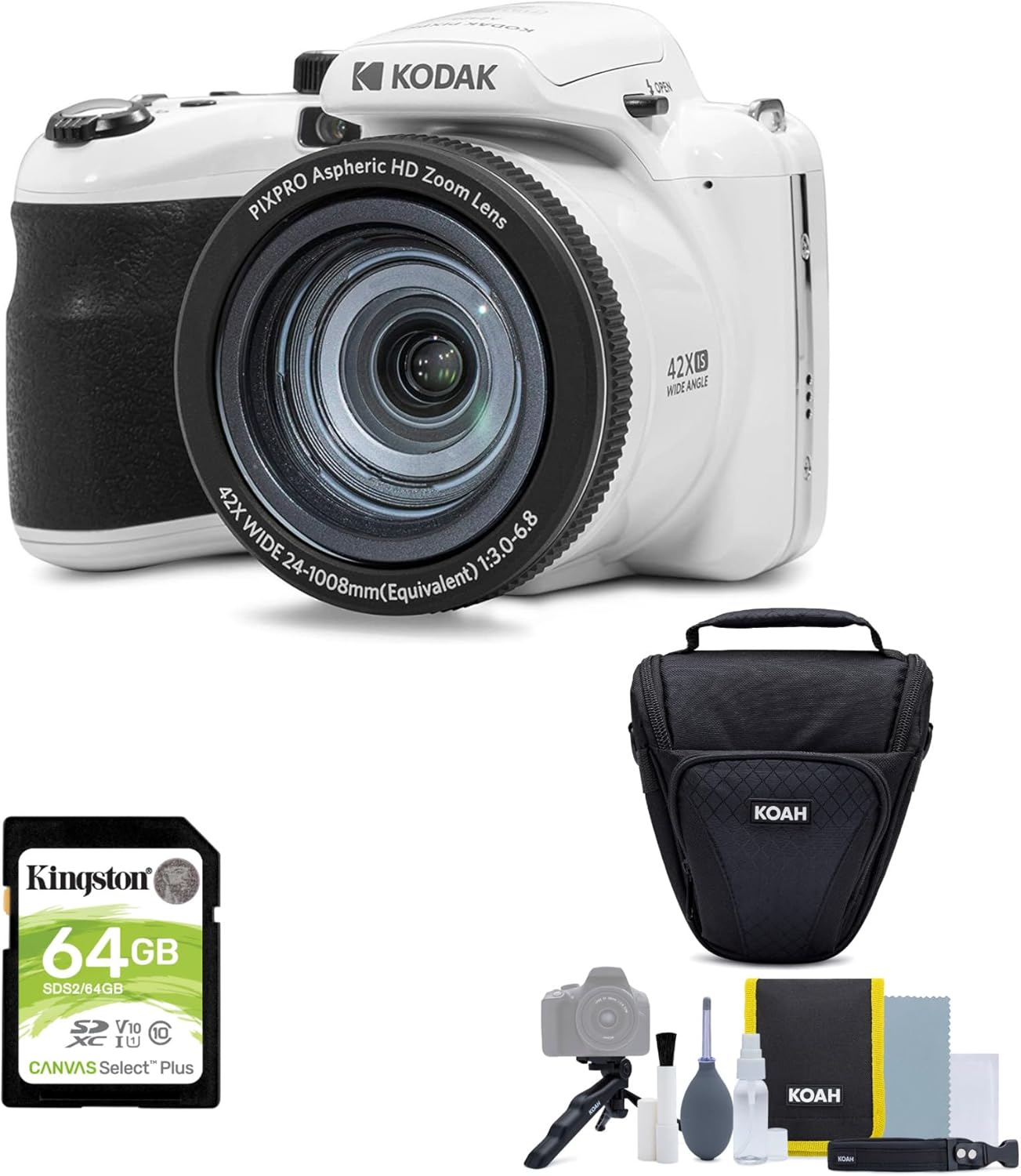 Amazon.com : Kodak PIXPRO AZ425 Astro Zoom 20MP Digital Camera with 42x ...