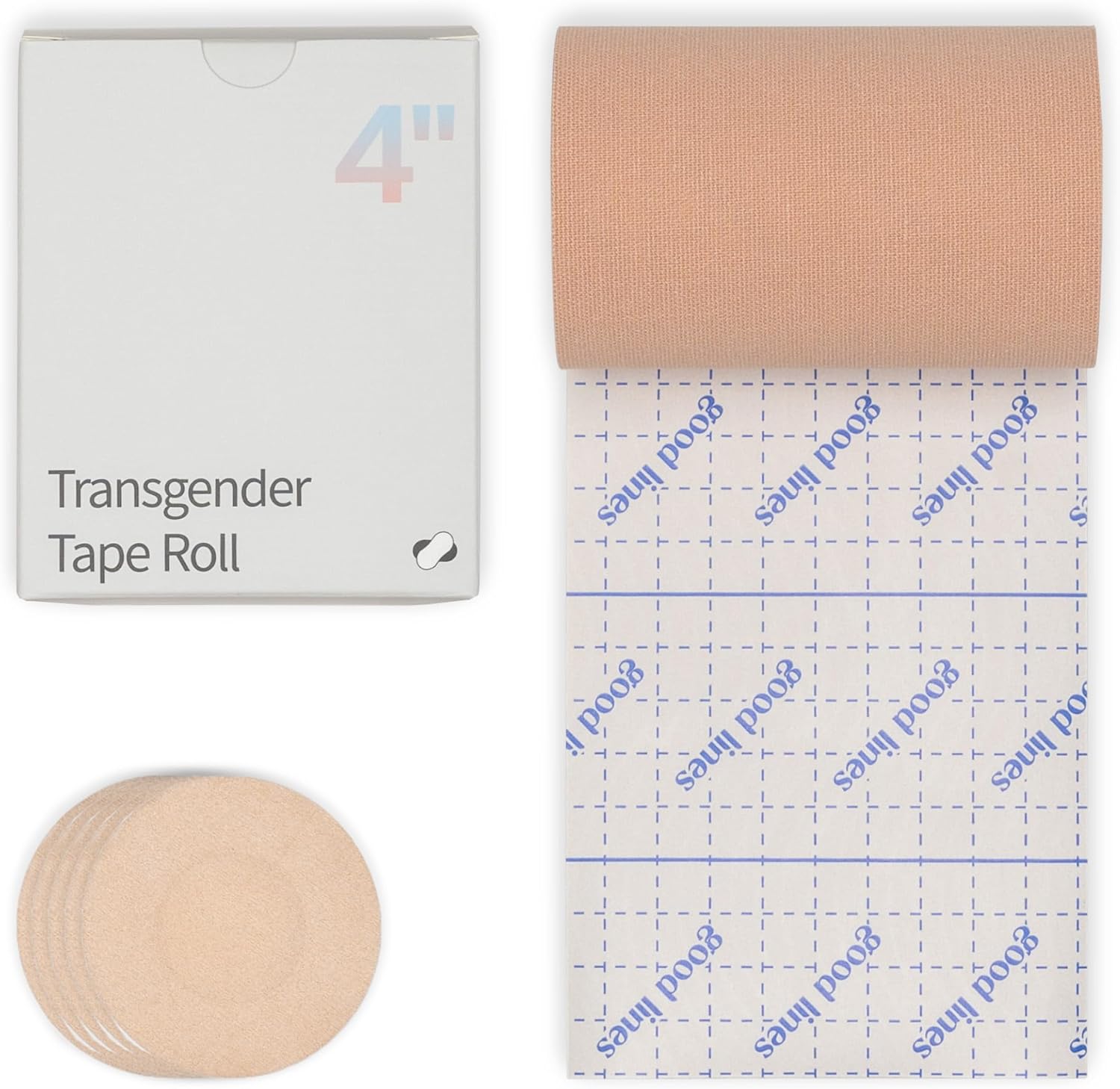 Amazon.com: Transgender Tape 4", FTM Binder for Chest Binding, Tucking ...