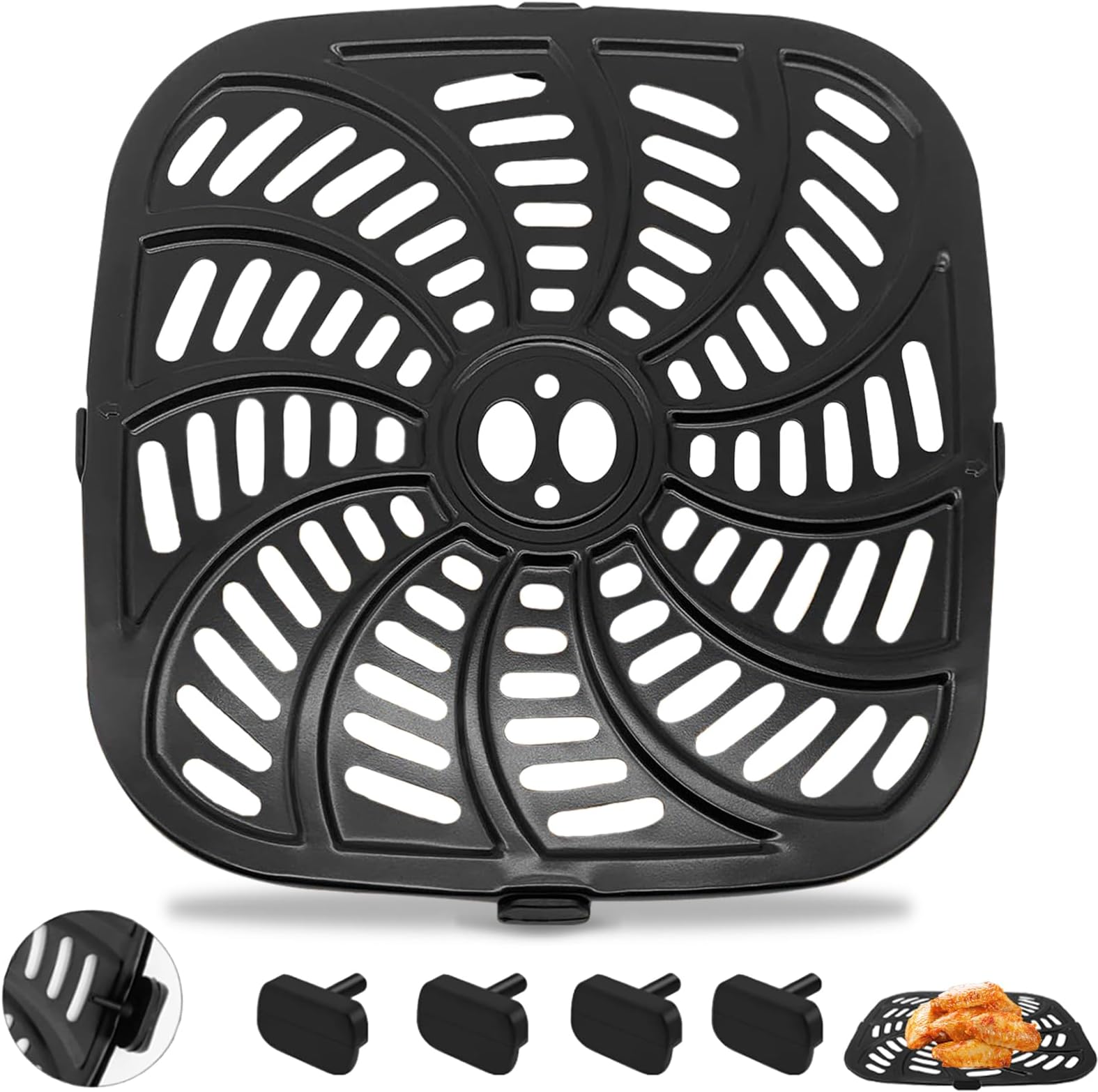 Amazon.com: GSZN 8QT Square Air Fryer Grill Plate for Gourmia GAF838 ...