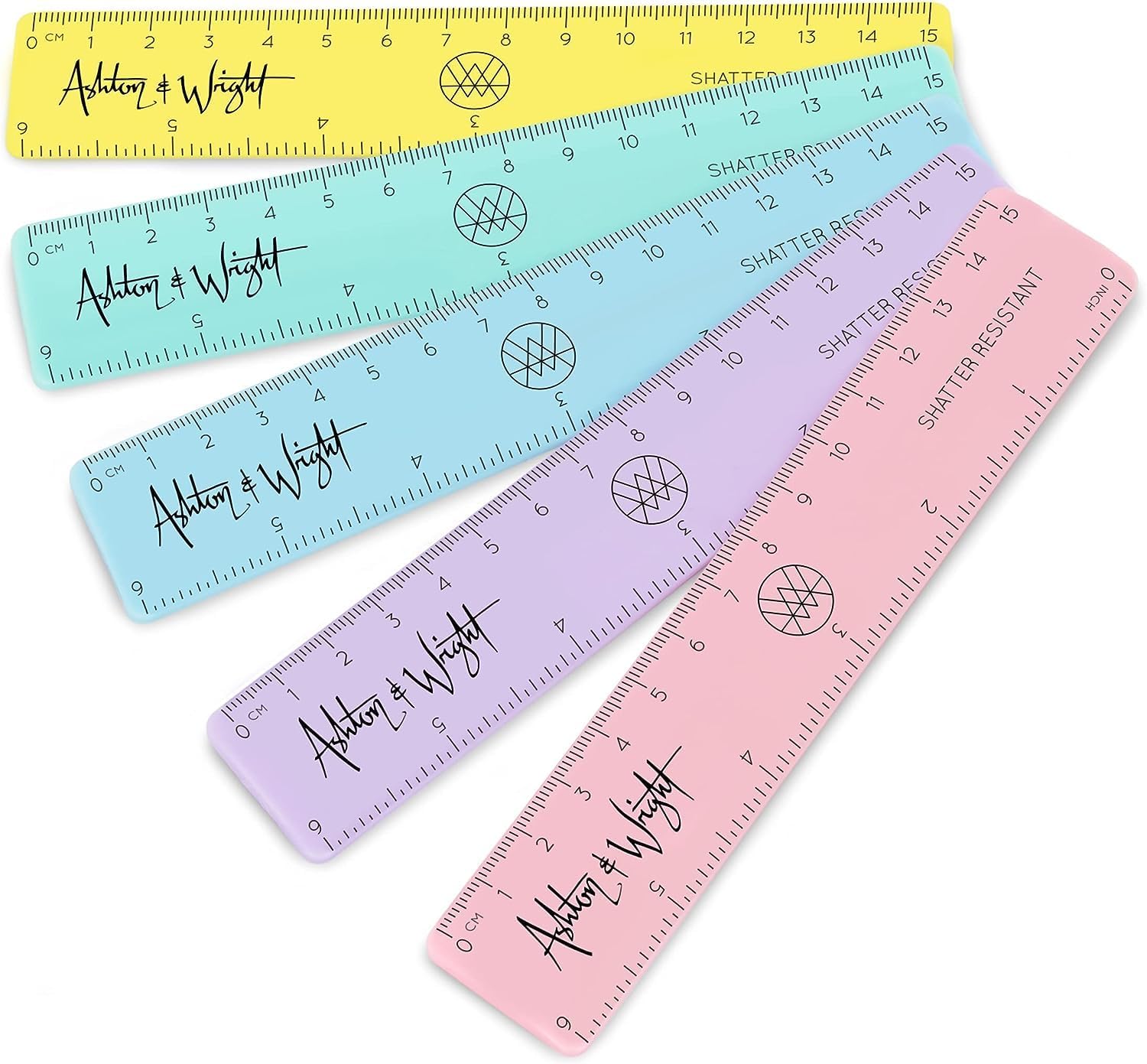 Amazon.com : 4 Piece Wooden Rulers for Kids, Wood Measuring Ruler ...