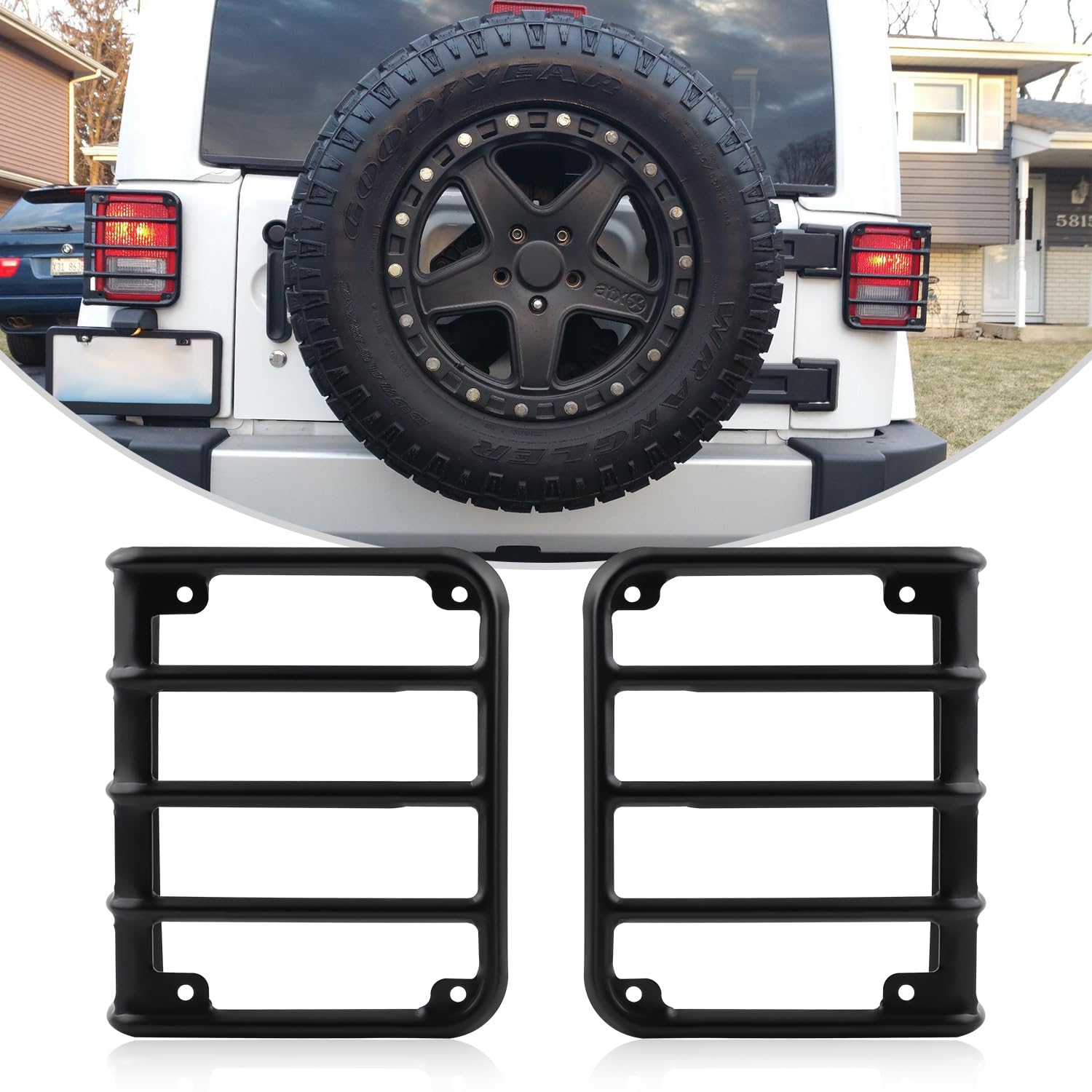 Amazon.com: ADTOPI JK Tail Light Covers for Jeep Wrangler, Wrangler ...